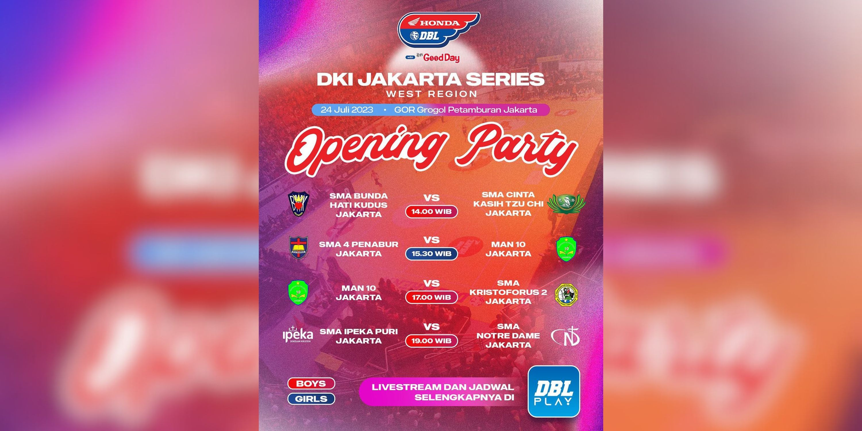 Abas Ibu Kota Siap? Opening Party DBL Jakarta Barat 3 Hari Lagi! | DBL ID