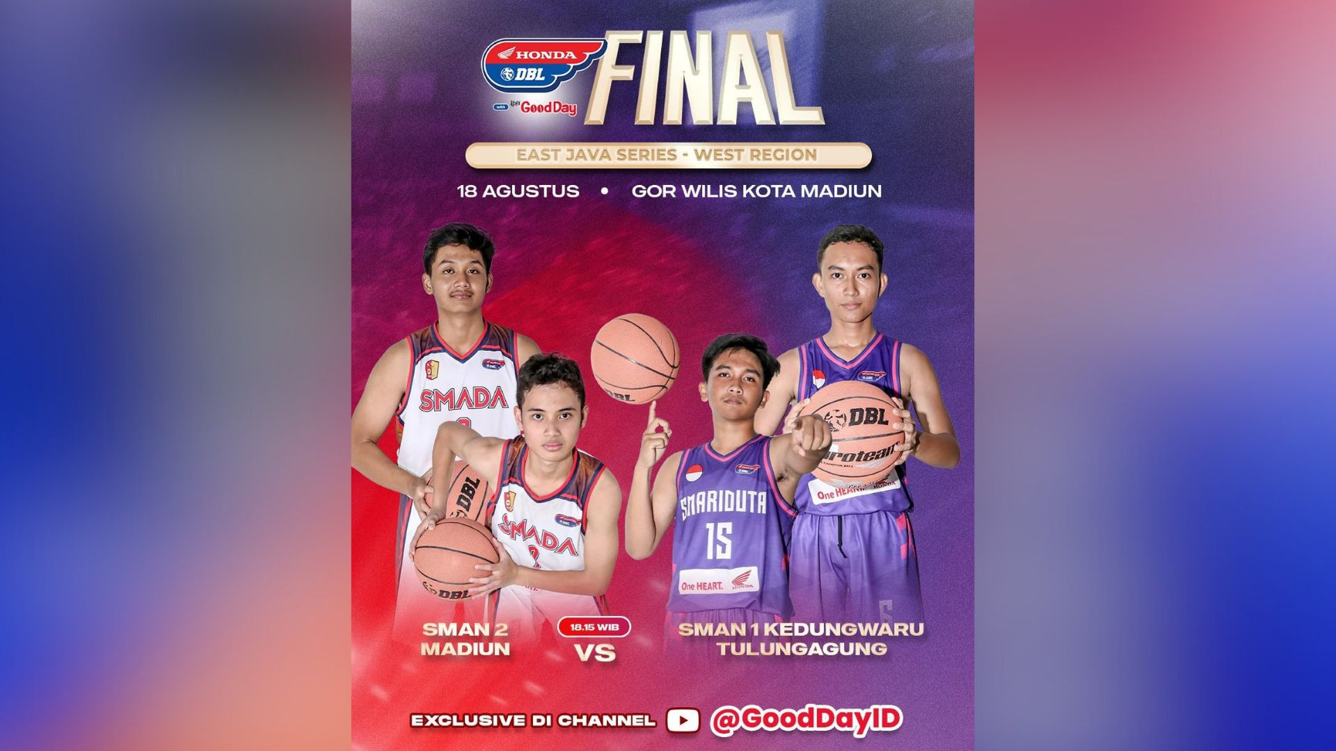 Link Live Streaming Final Party Putra DBL Madiun: Smariduta vs Smada ...
